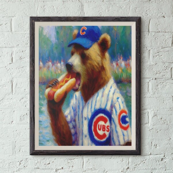 Chicago Cubs Print - Etsy