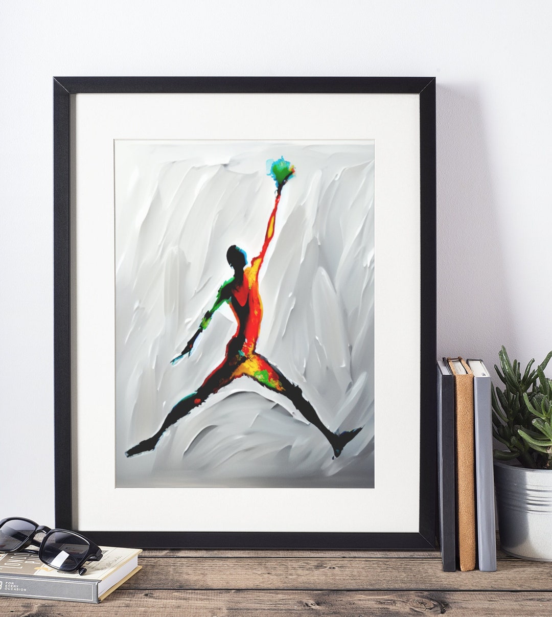 Jumpman Wall Art Jordon Logo Art Jumpman Logo Digital Print - Etsy