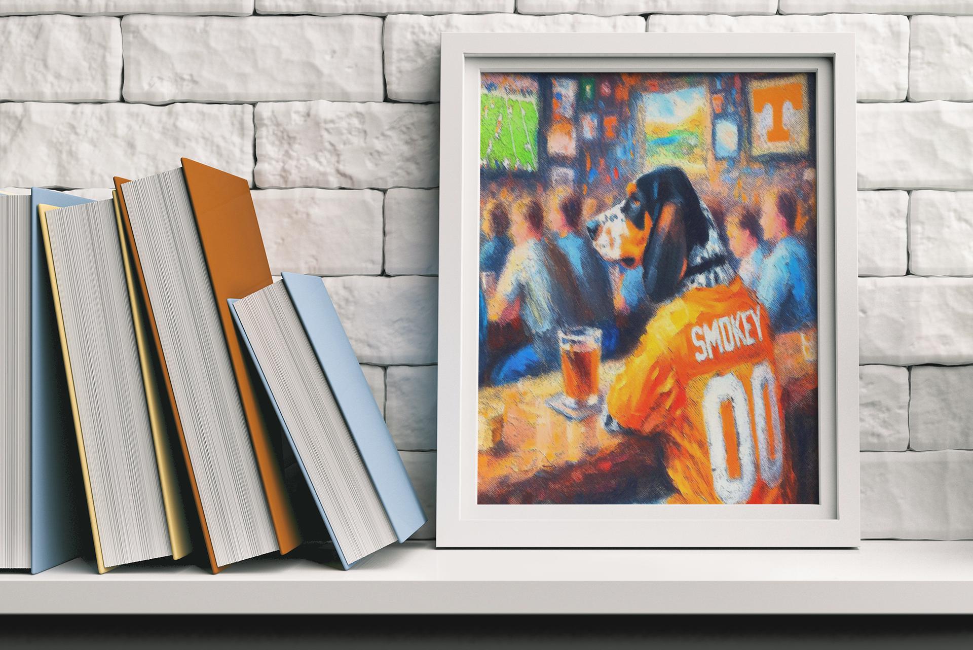 Tennessee Volunteers Smokey Art Print | Tennessee Volunteers Artwork ...