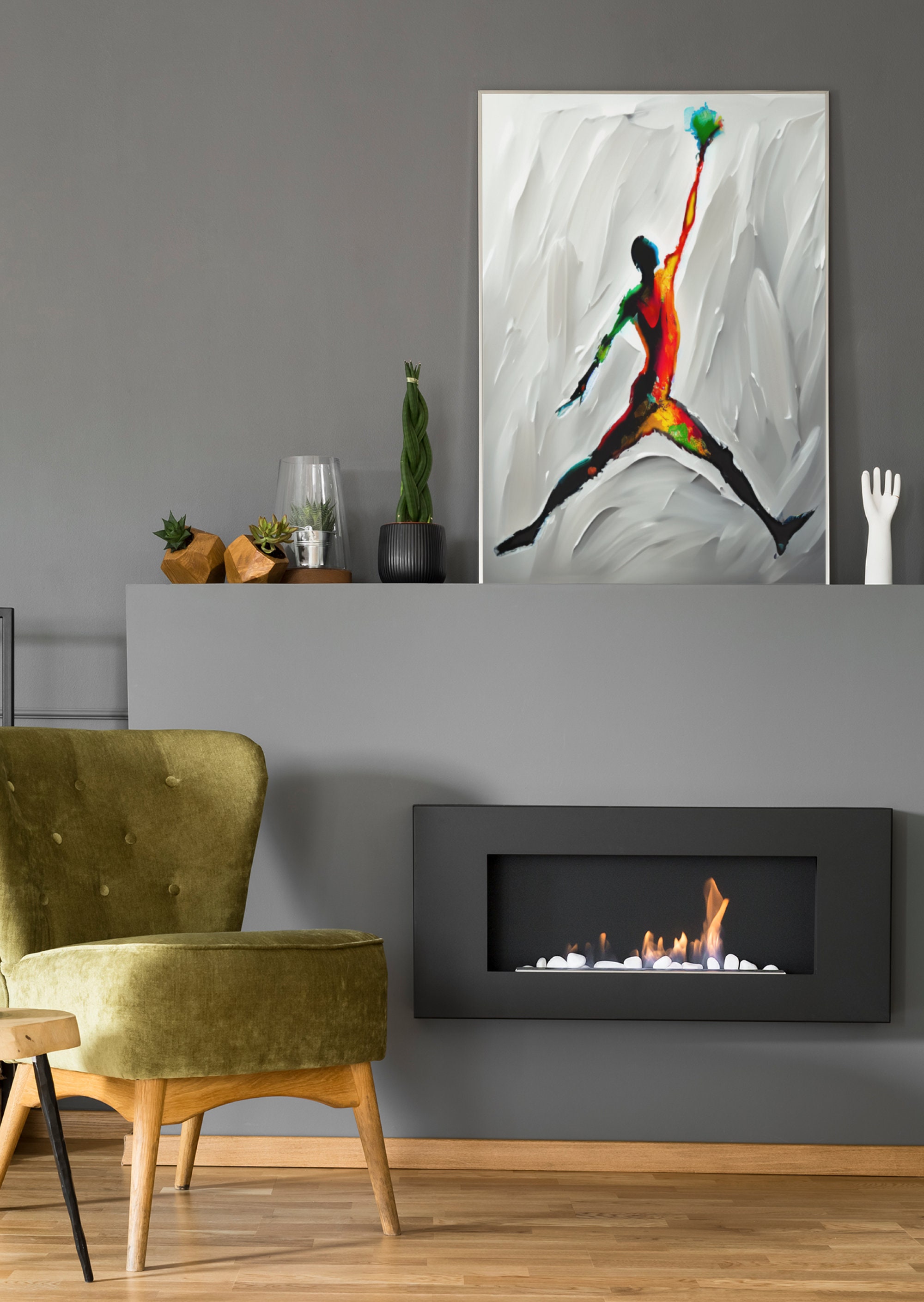 Jumpman Wall Art Jordon Logo Art Jumpman Logo Digital Print - Etsy