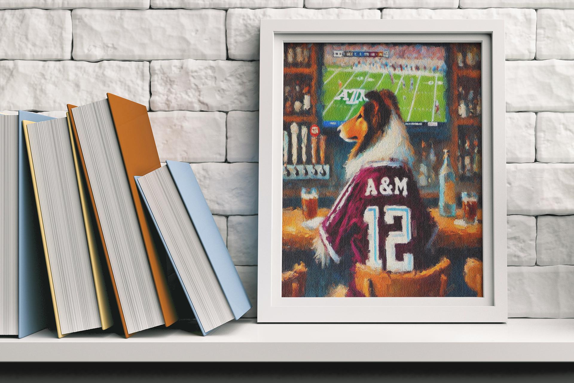 Texas A&M Art Print | Reveille Art | Reveille Print Out| TAMU Aggies ...