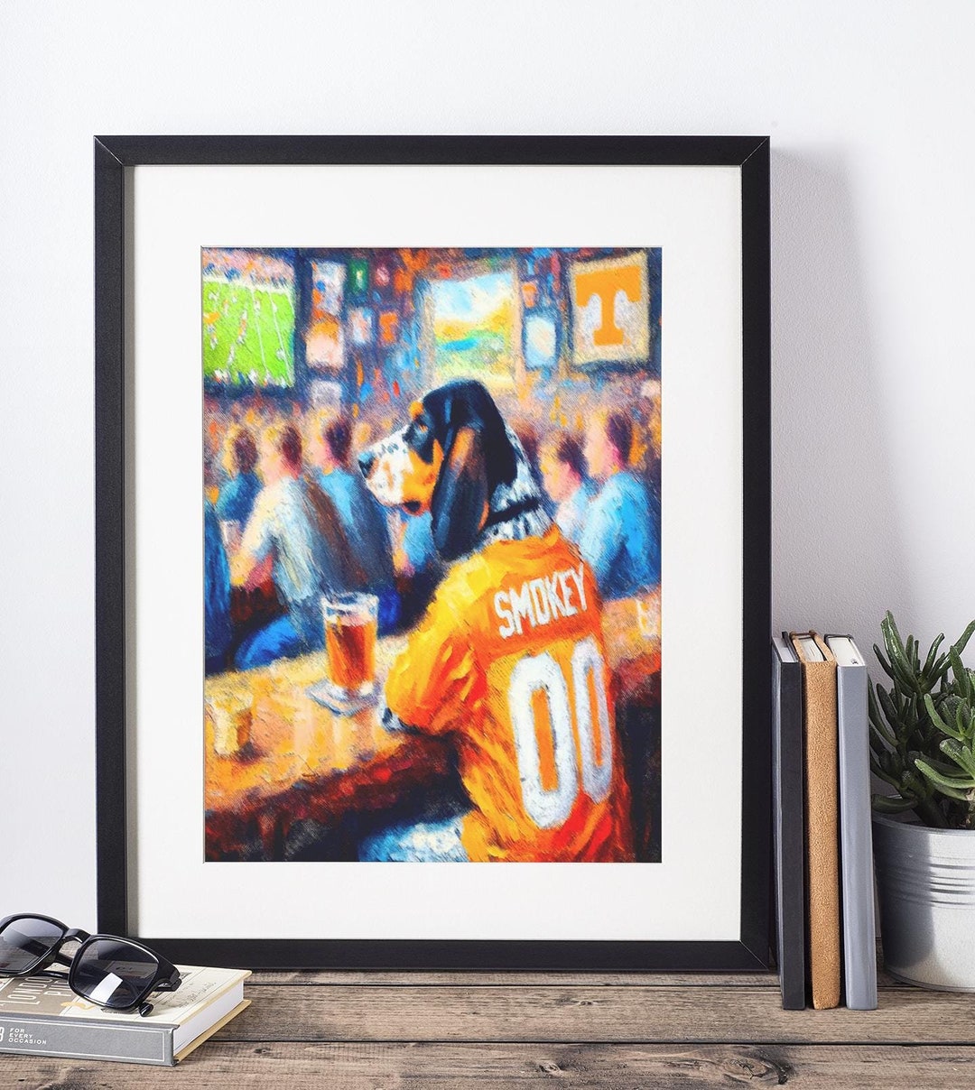 Tennessee Volunteers Smokey Art Print | Tennessee Volunteers Artwork ...