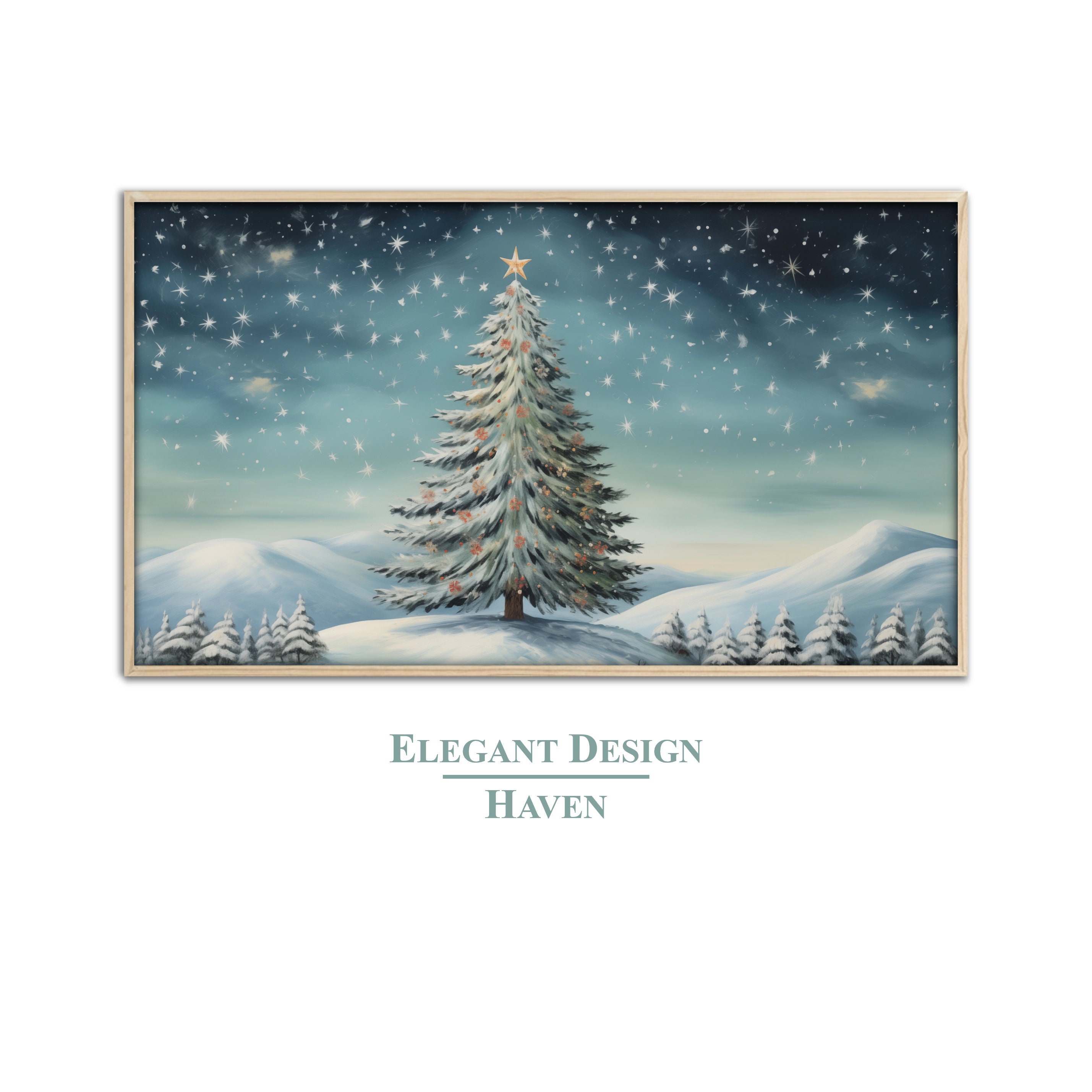 Scandi-inspired Christmas Art Bundle | Samsung Frame TV | Digital TV ...