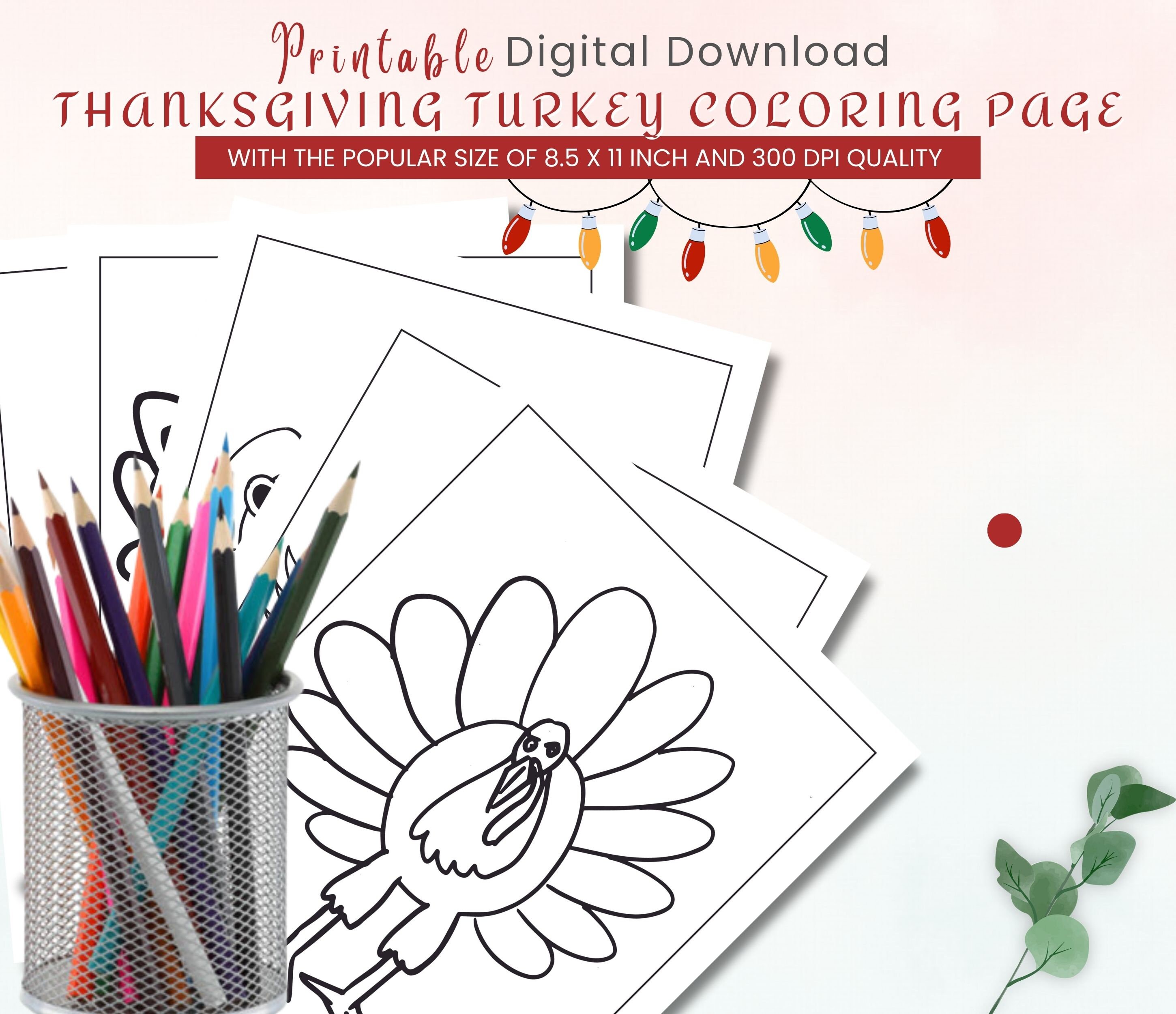 Thanksgiving Turkey Coloring Pages, Educational Printable Coloring ...