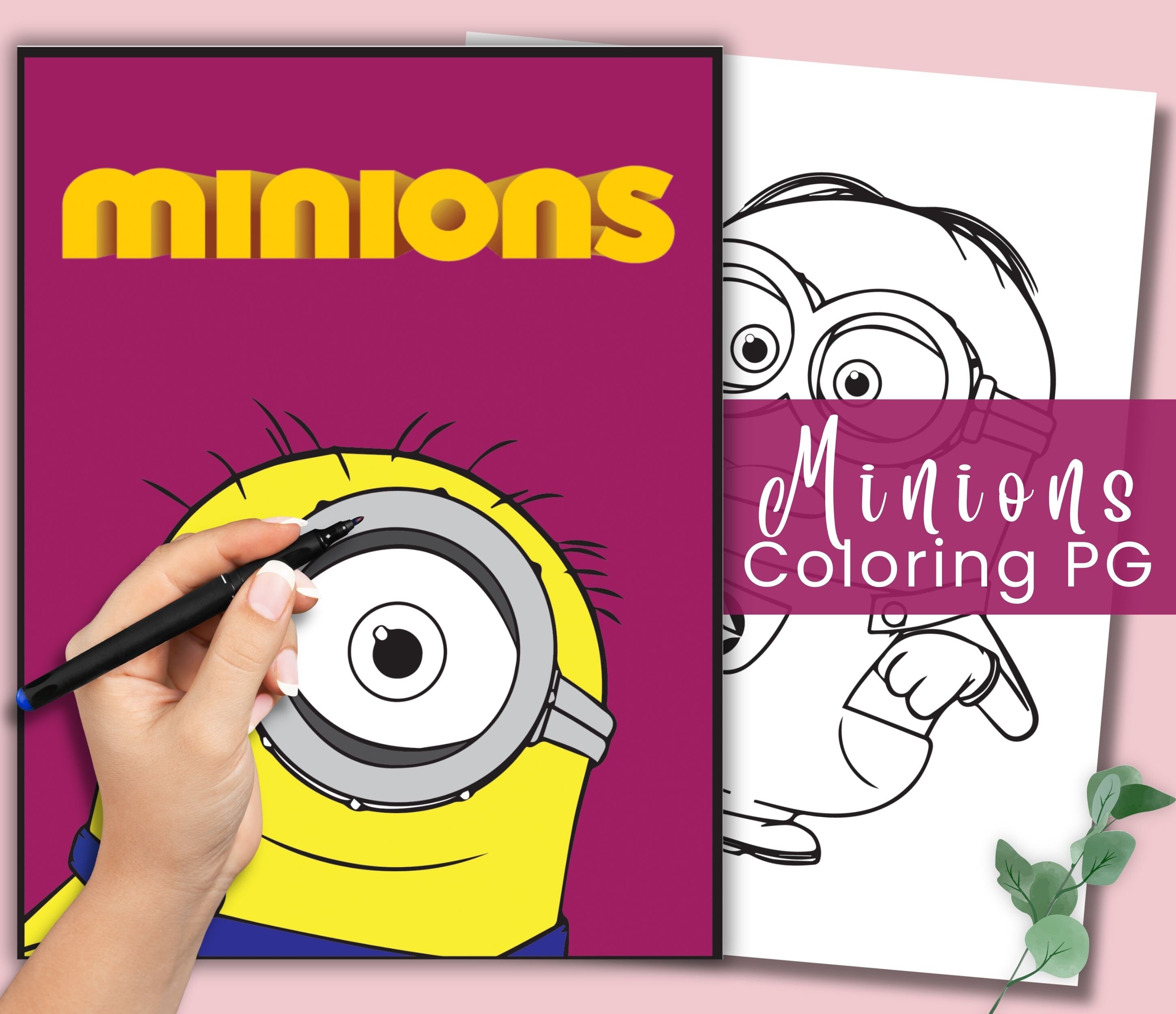 Minion Coloring Book, Educational Printable Coloring Books for Kids ...