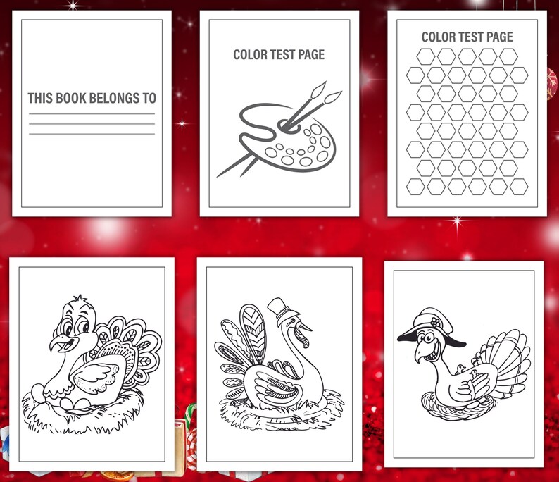 Thanksgiving Turkey Coloring Pages, Educational Printable Coloring ...