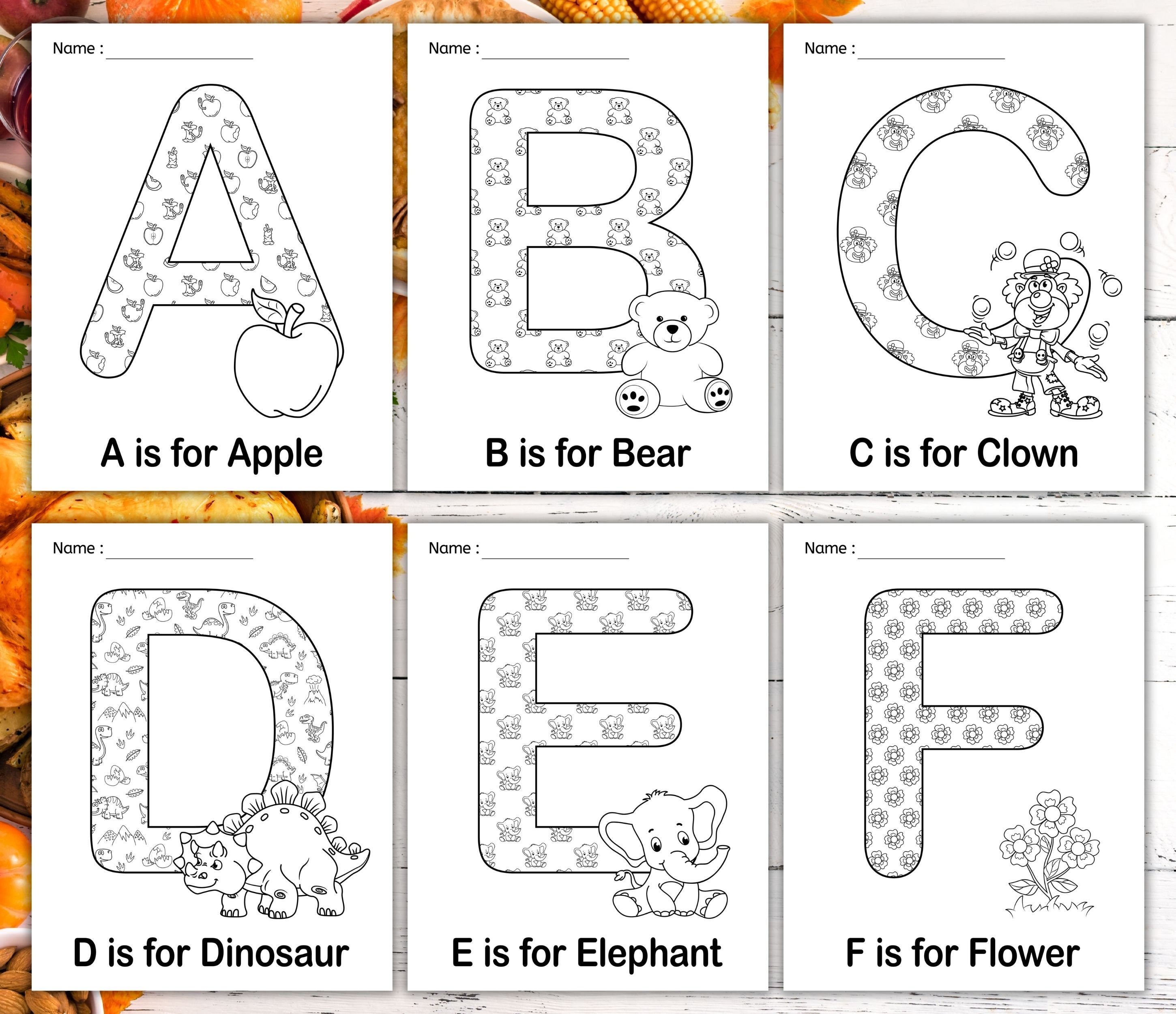 Printable Children's Alphabet Worksheets, Educational Printable ...