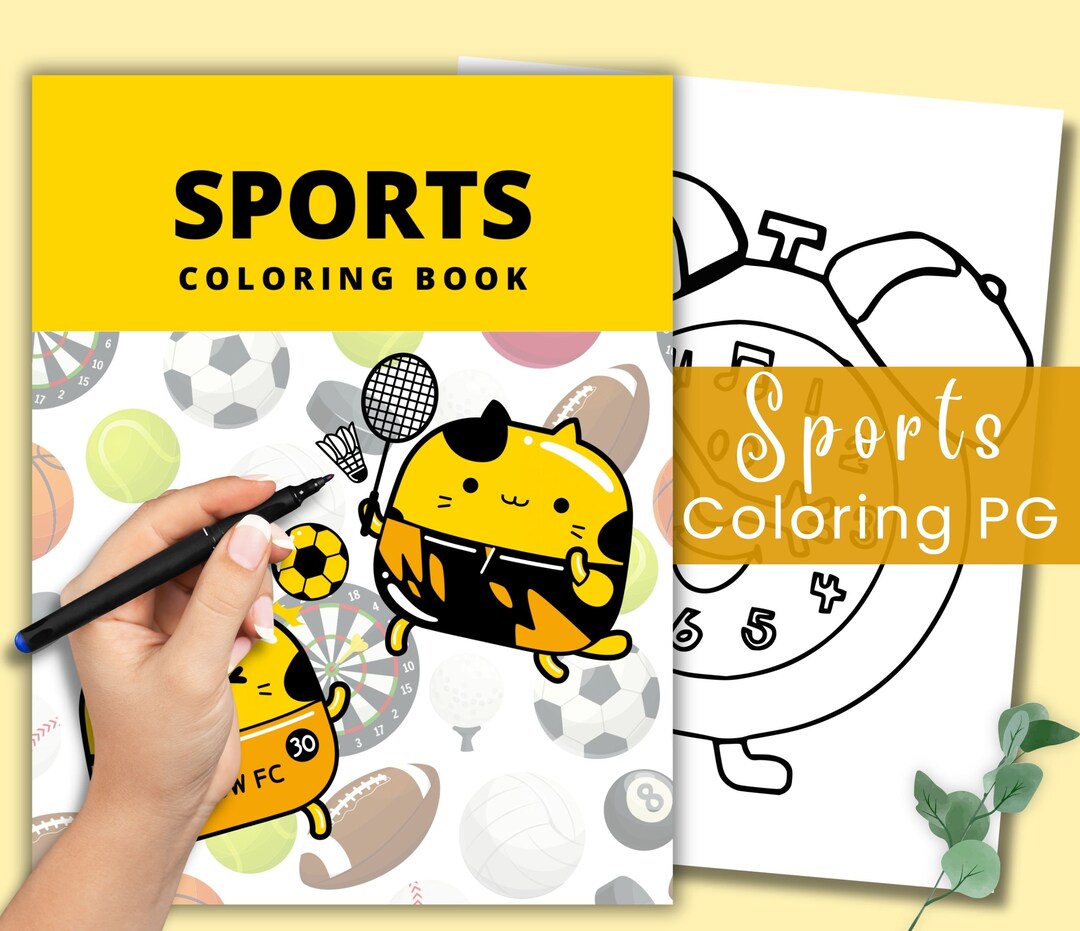 Sports Coloring Pages, Educational Printable Coloring Books for Kids ...