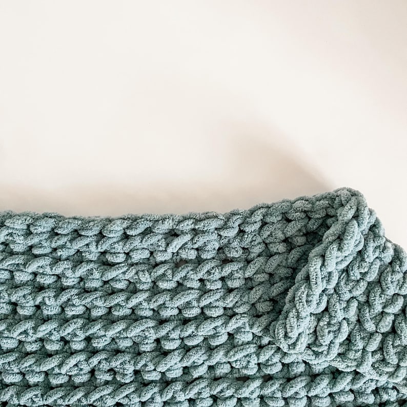 Chunky Blanket Crochet Pattern, Jumbo Blanket Yarn Pattern, Easy Chunky ...