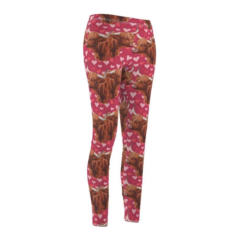 Highland Cow Leggings Squishy Cute Workout & Yoga Pants for Women ...