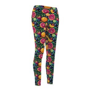 Summer Fruit Leggings | Fun & Fruity Gym Yoga Pants | Tropical ...