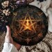 Aluminum Pentacle Pentagram Altar Plate, Pentacle Wall Decor, Pentagram ...