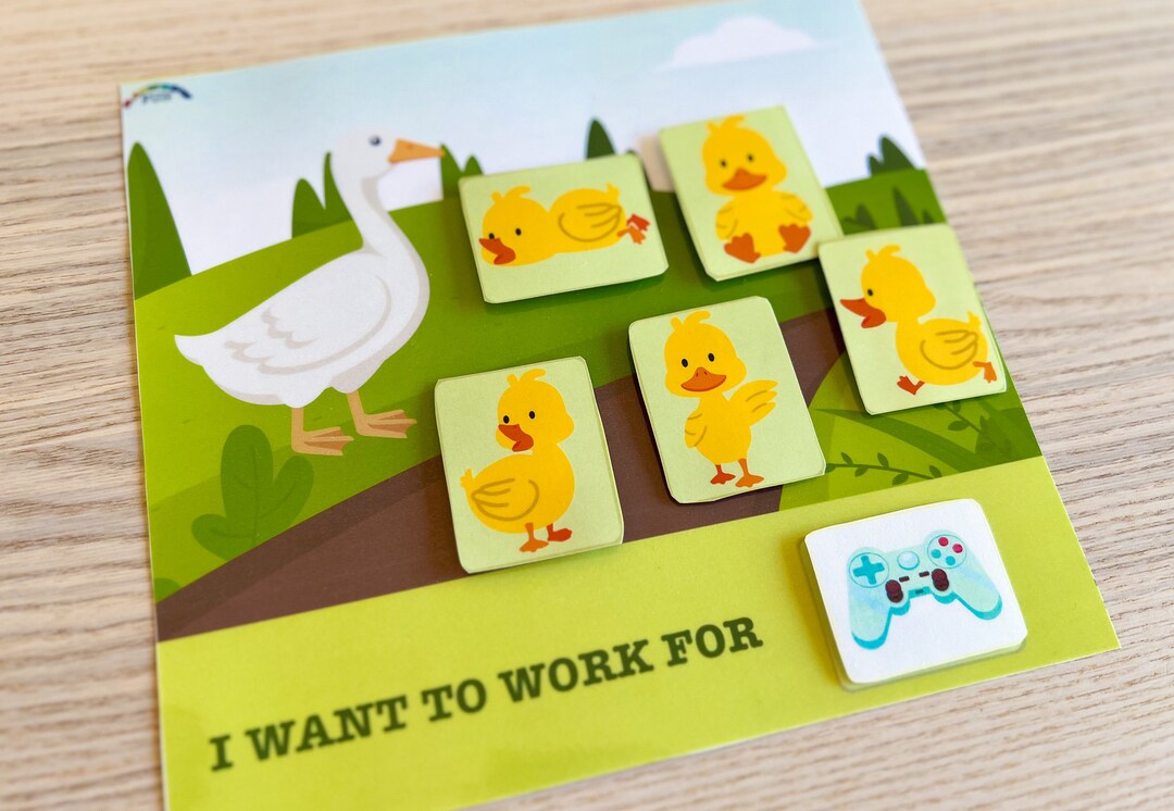 Digital Little Ducks Token Board Reward Chart - Etsy