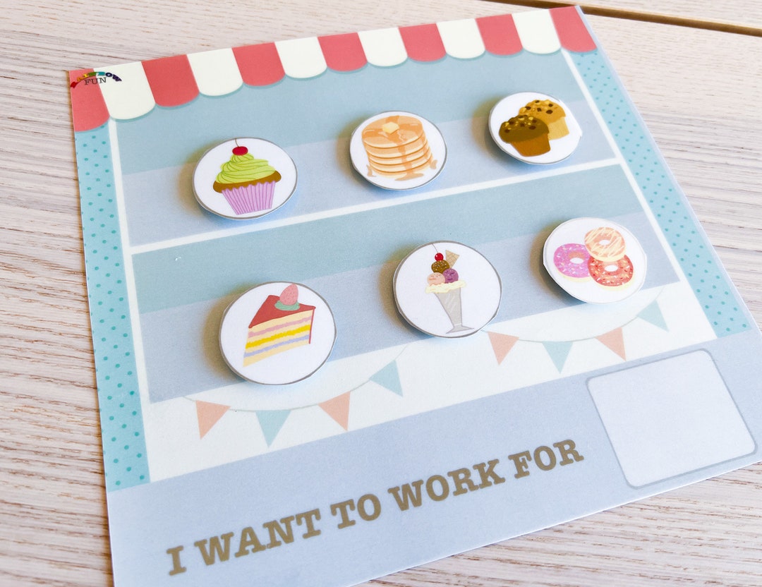 Digital Sweets Desserts Token Board Reward Chart - Etsy