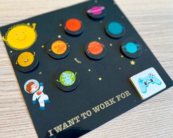 Space Themed Token Board, Token Economy Token System Reward Board ...