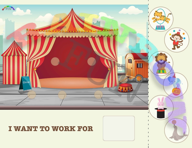 Digital Circus Carnival Token Board Reward Chart - Etsy