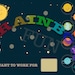 Digital Space Planets Token Board Reward Chart - Etsy