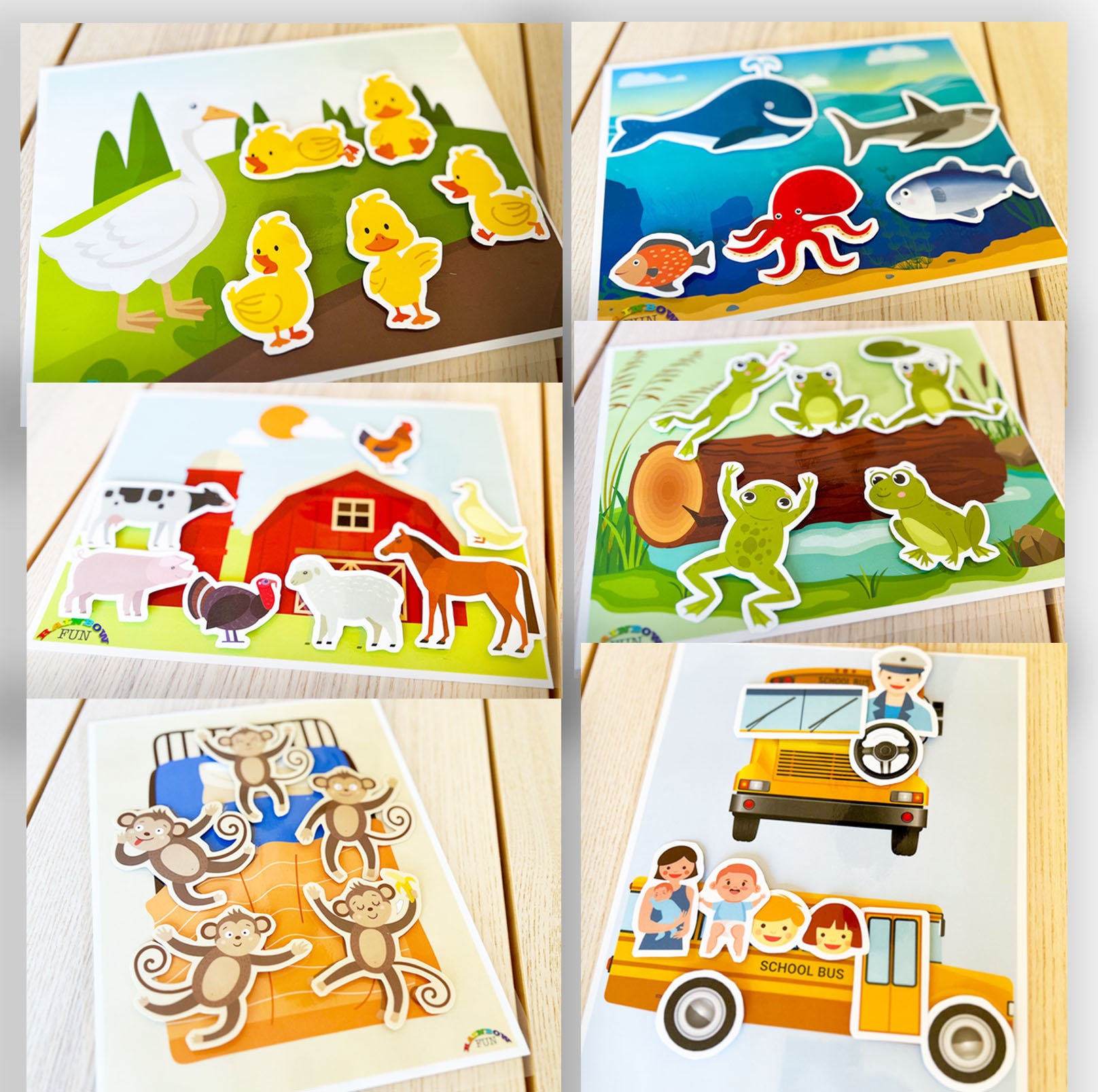 BUNDLE: 6 Nursery Rhyme Activities. Printable Visual Matching Activity ...