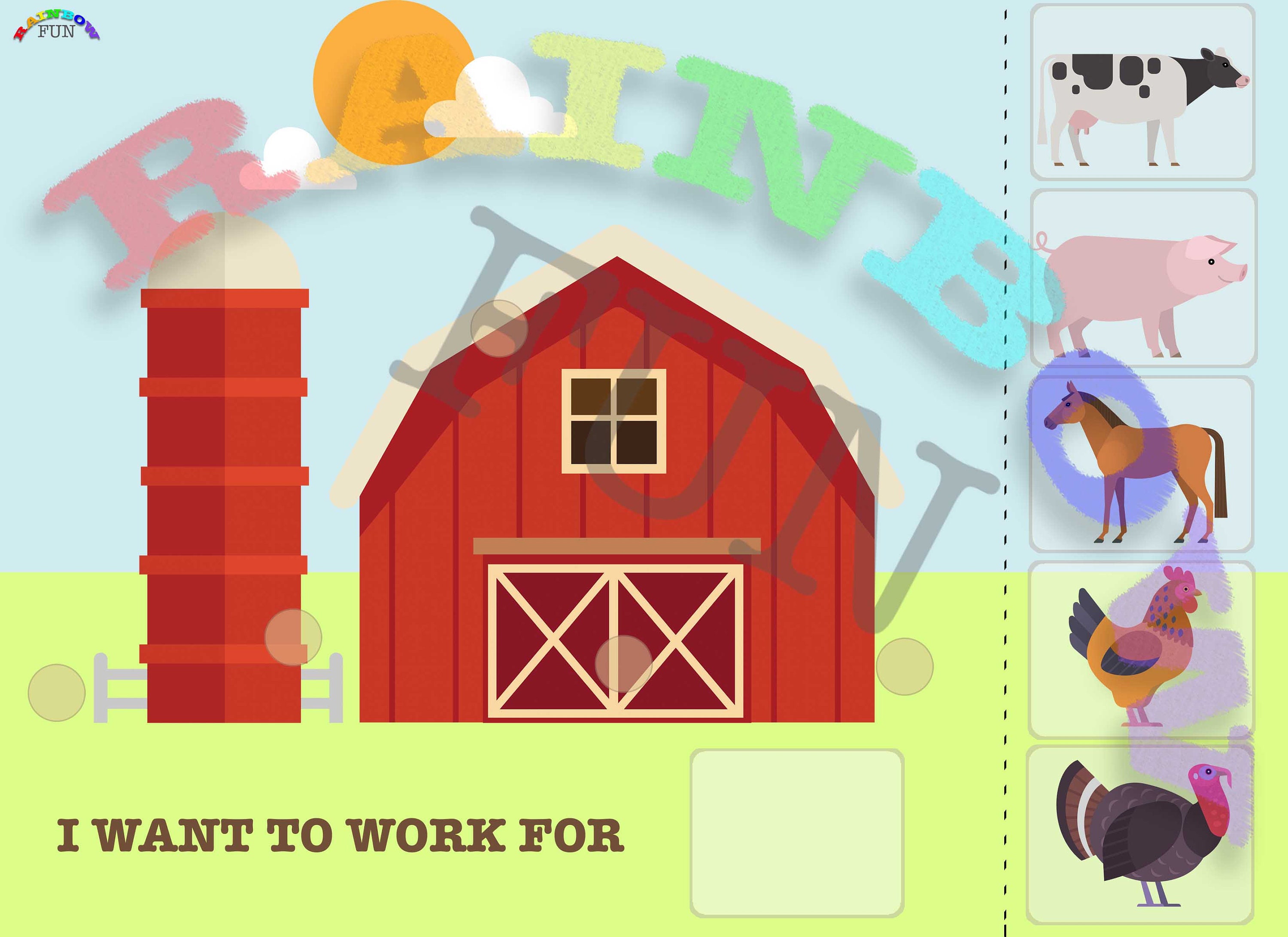 Digital Farm Animals Token Board Reward Chart - Etsy