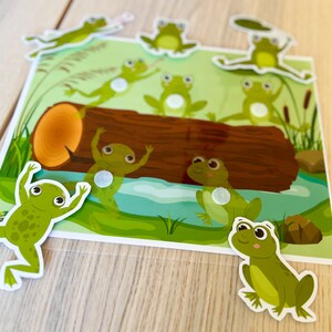 Five Little Speckled Frogs Printable Visual Matching Activity. Circle ...