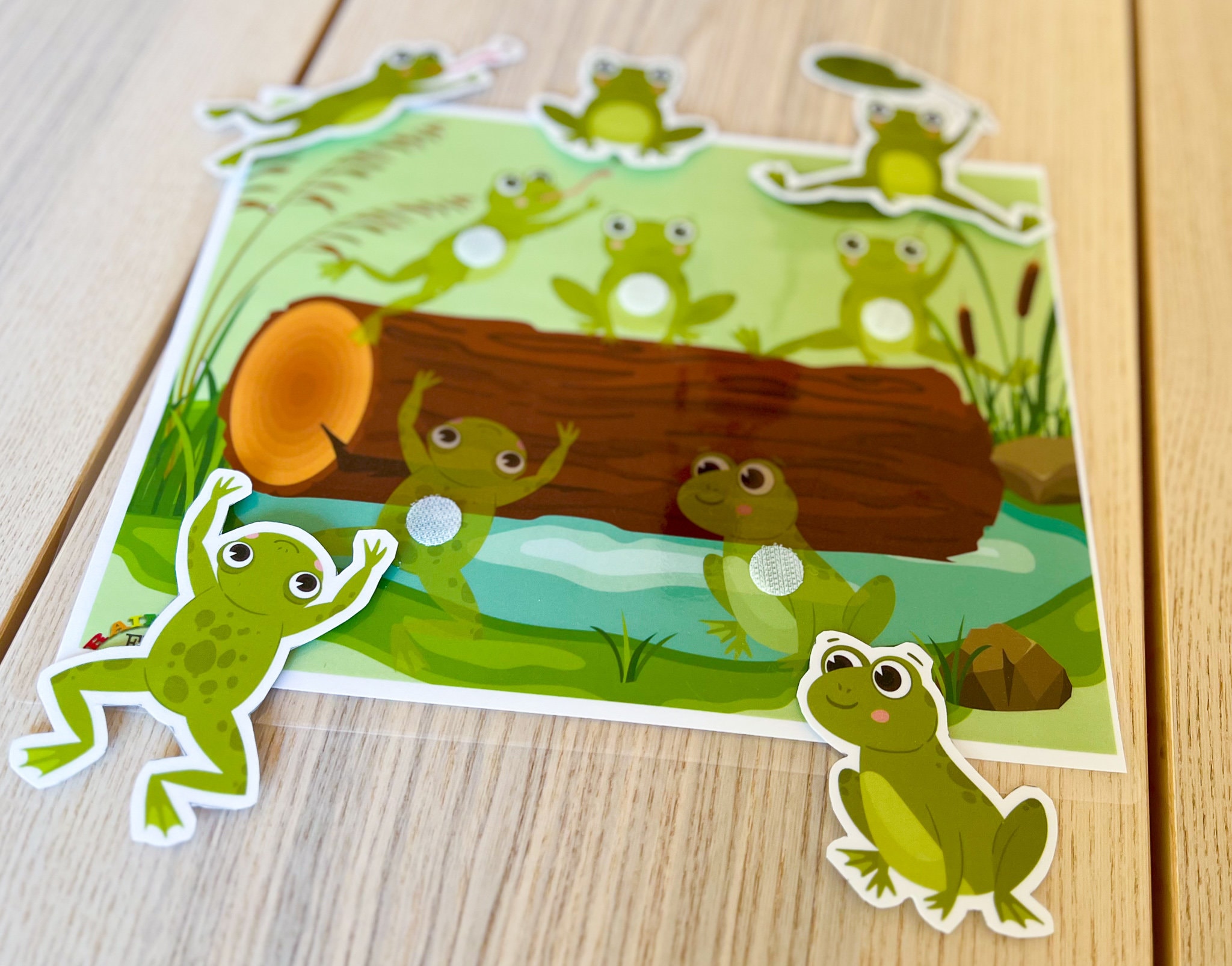 Speckled Frogs Matching Game, Circle Time Activity (digital Download ...