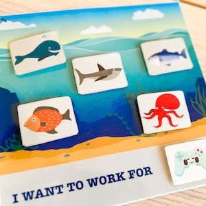 Digital Sea Creatures Token Board Reward Chart - Etsy