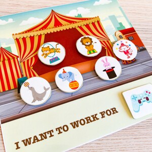 Digital Circus Carnival Token Board Reward Chart - Etsy