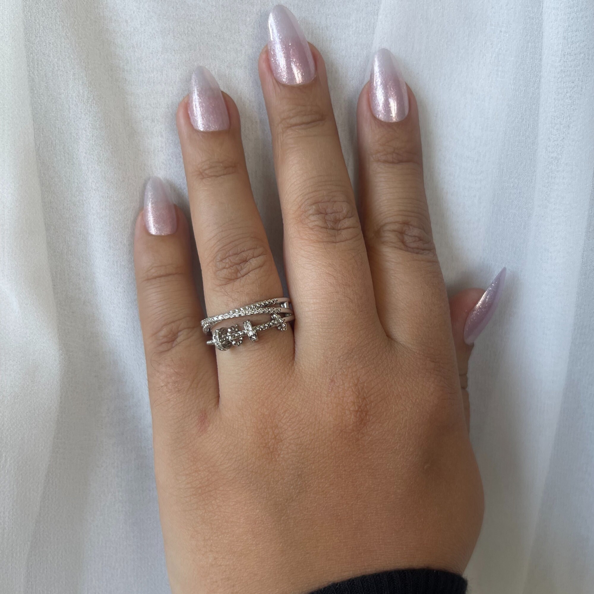 Fidget Ring, Anxiety Ring, Stress Ring, Sterling Silver Ring ...