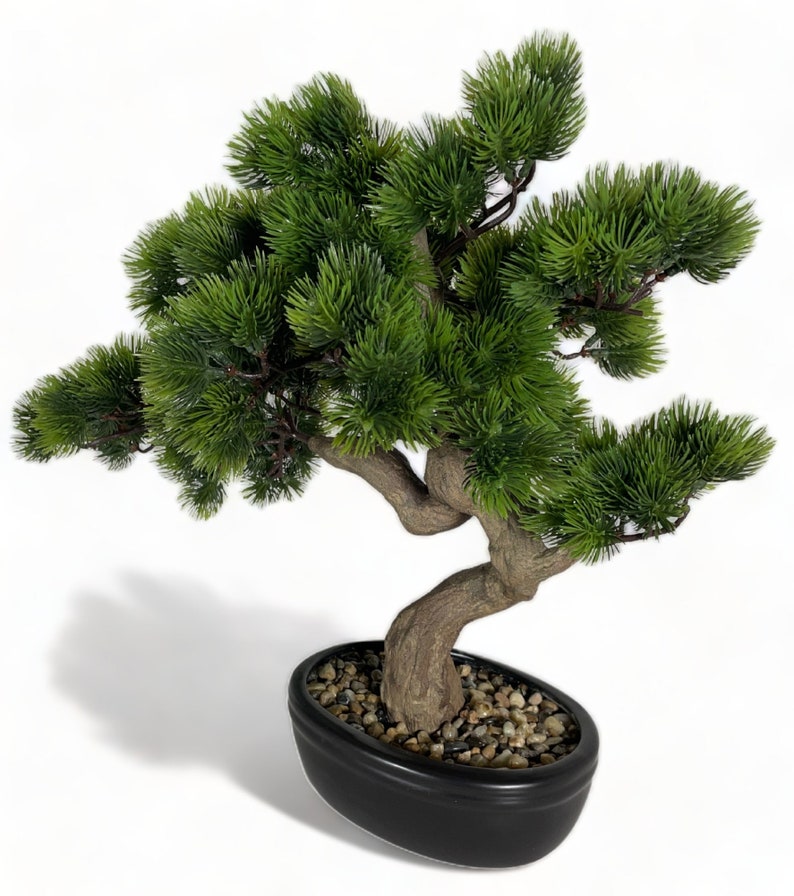 Permaplants Artificial Bonsai Tree Juniper Pine Realistic Bark Tall ...