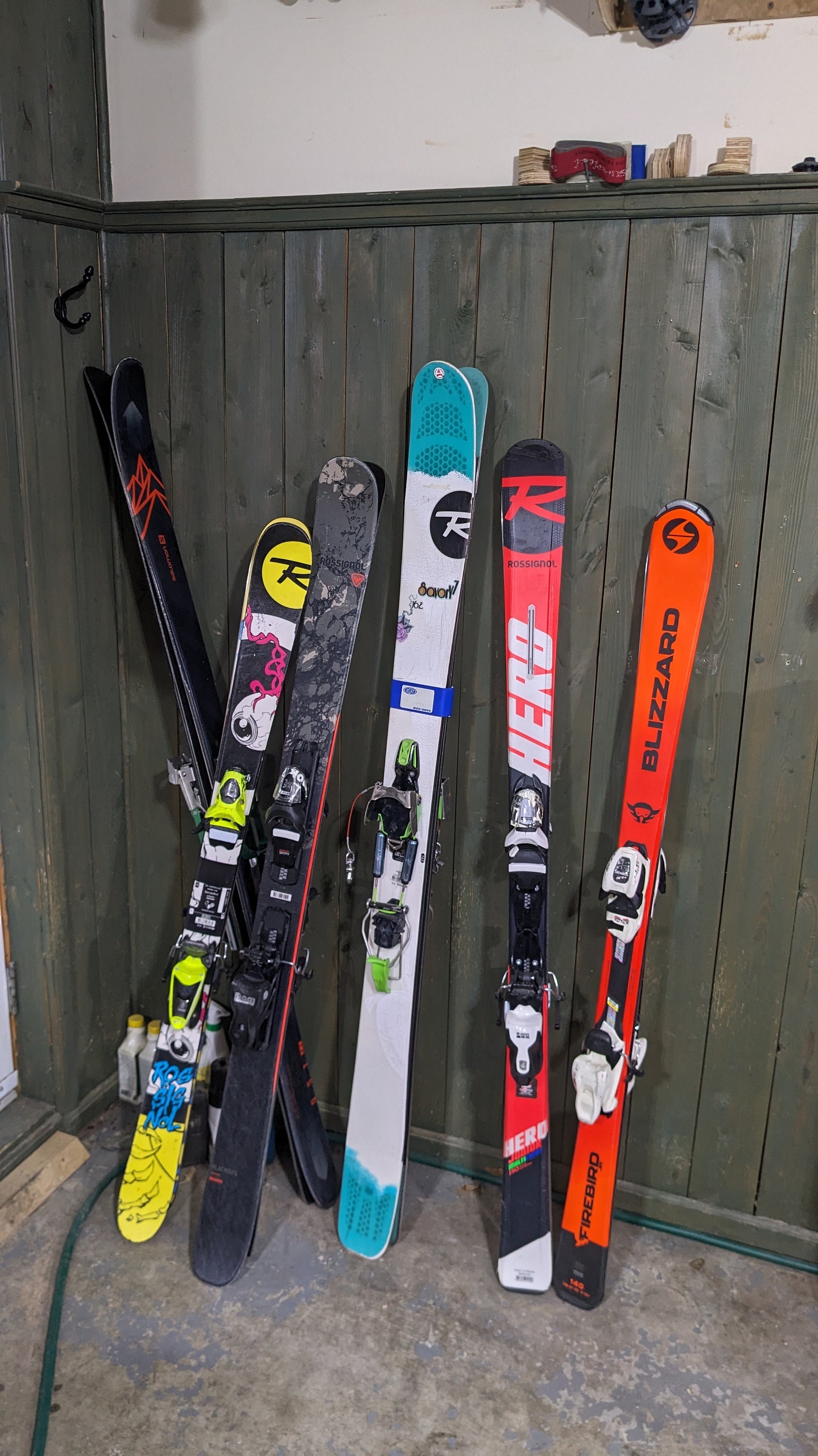 Ski Rack Wall Mount for Garage / Basement Storage Ski Holder Gift for ...