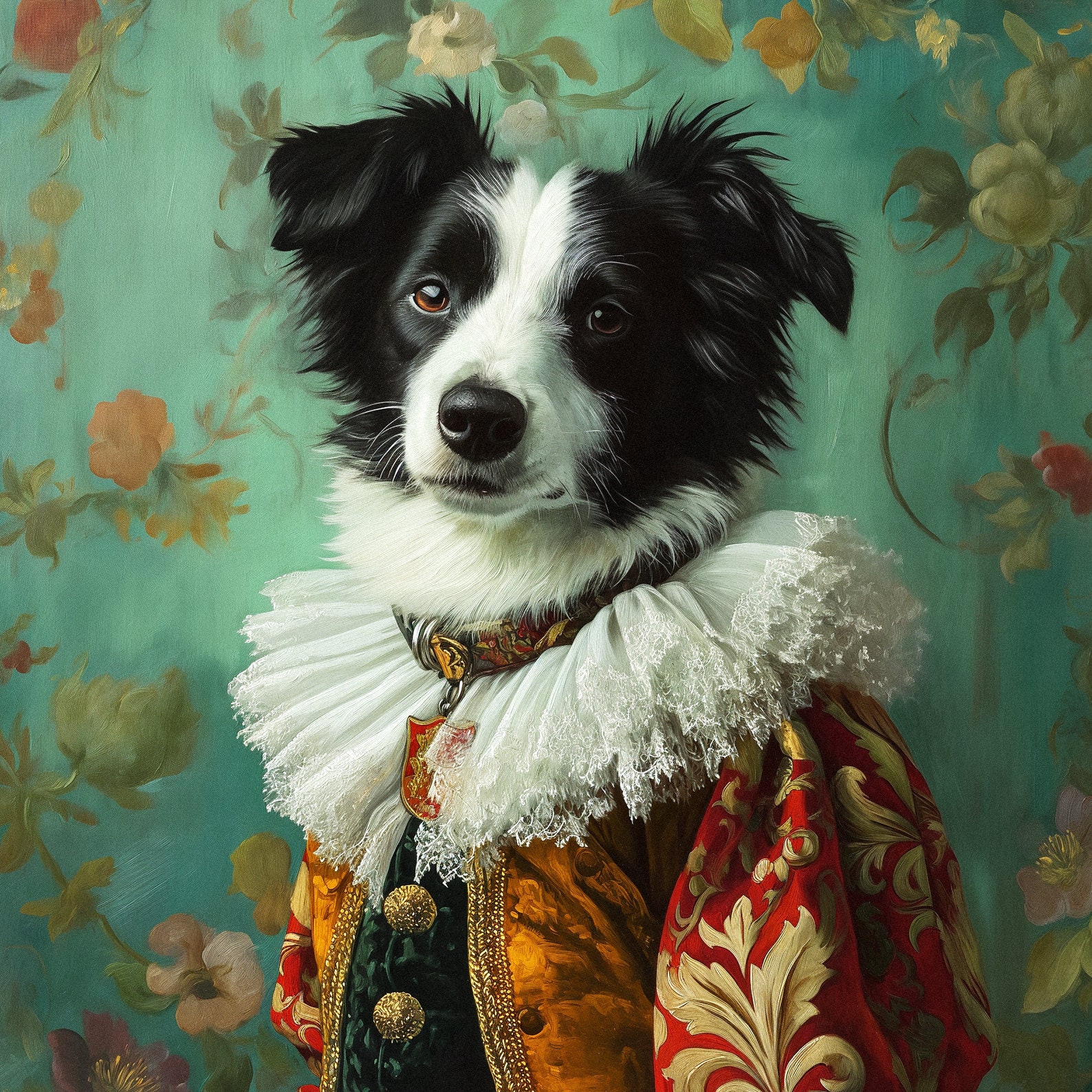 Custom Royal Pet Portrait From Photo Royal Dog Portrait Custom Custom Royal Pet Portrait From Photo Royal Dog Portrait Custom