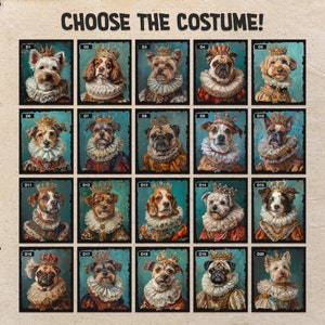 Dog King Portrait, Custom Dog Painting Canvas, Royal Pet Canvas, Dog ...