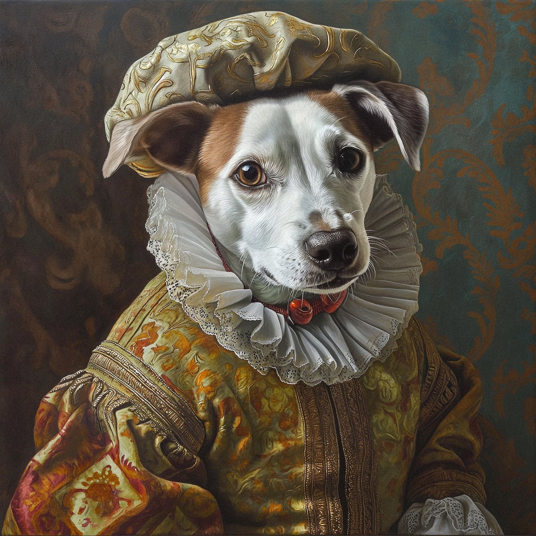 Custom Royal Pet Portrait From Photo Royal Dog Portrait From Photo Dog ...