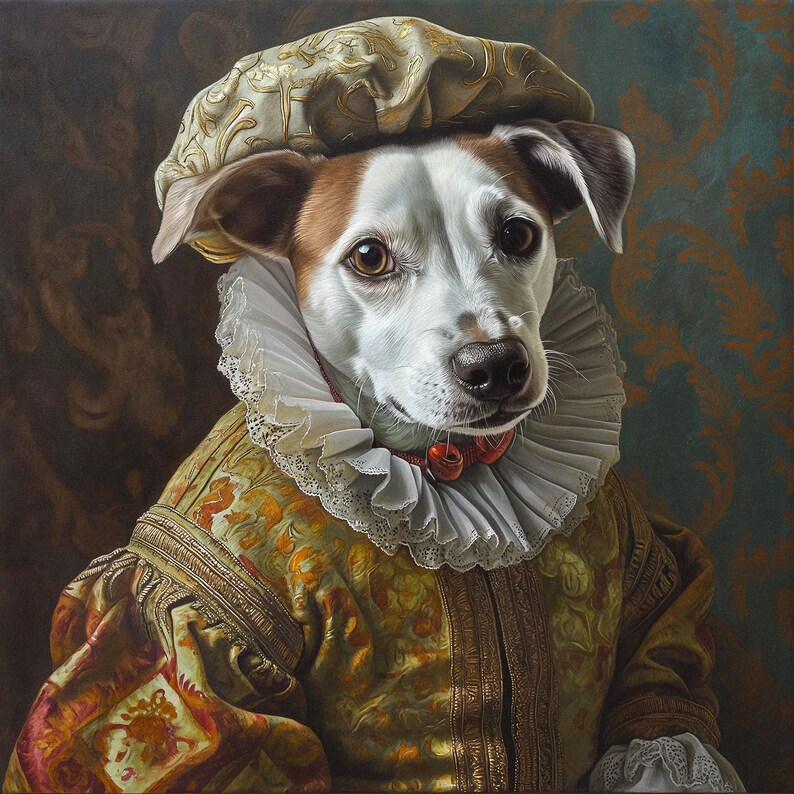 Custom Royal Pet Portrait From Photo Royal Dog Portrait From Photo Dog ...