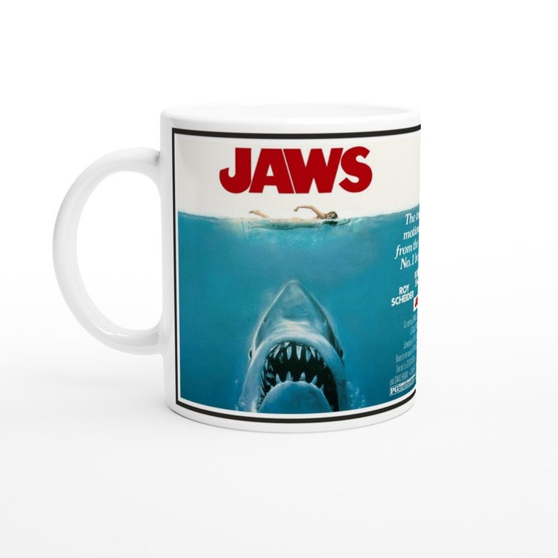 JAWS Mug - Cinema Theme Decor - Home Movie - Cinema Poster - Theater ...
