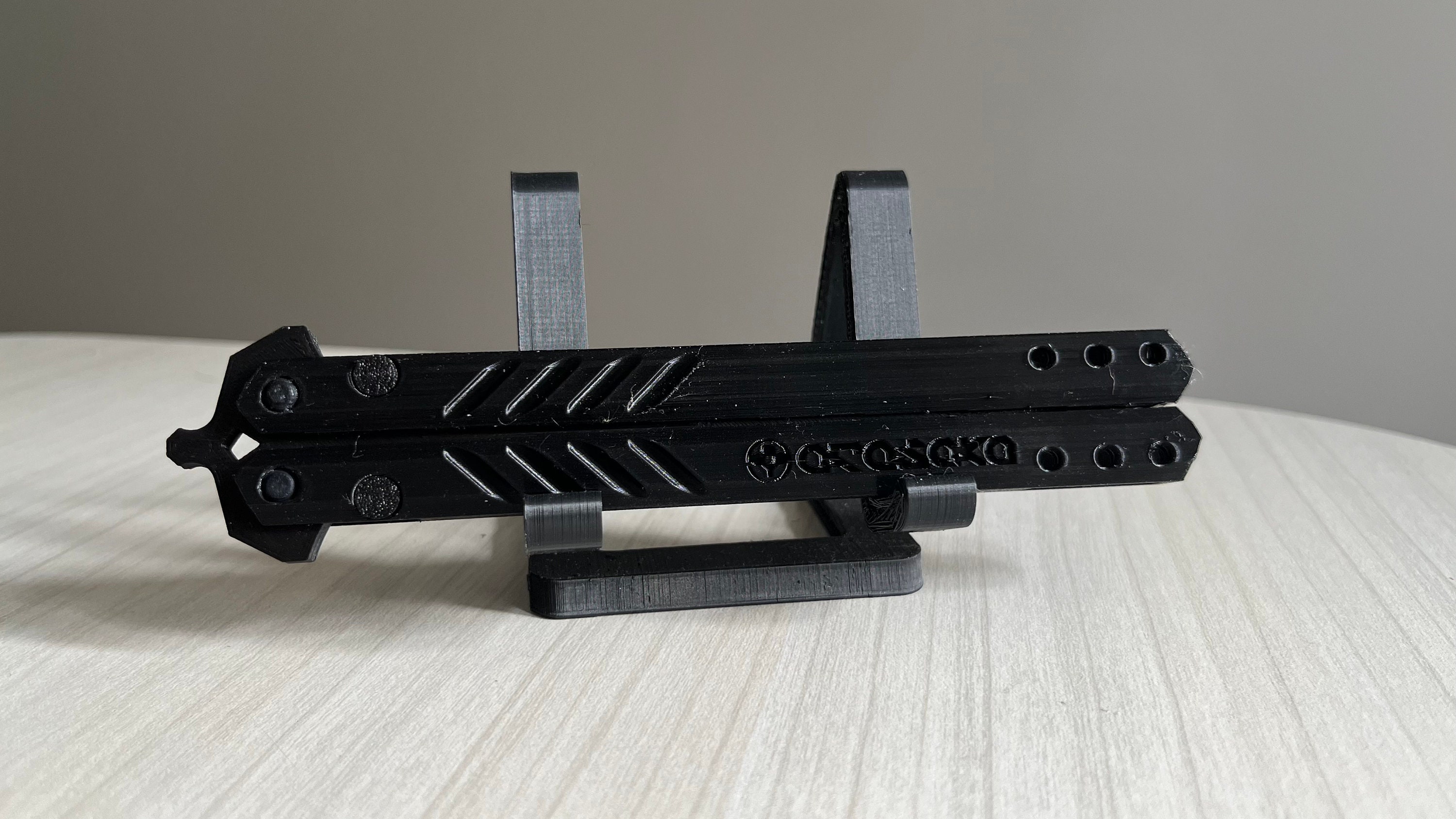 Arasaka Engraved Balisong Trainer 3D Printed Cosplay Toy Weapon - Etsy