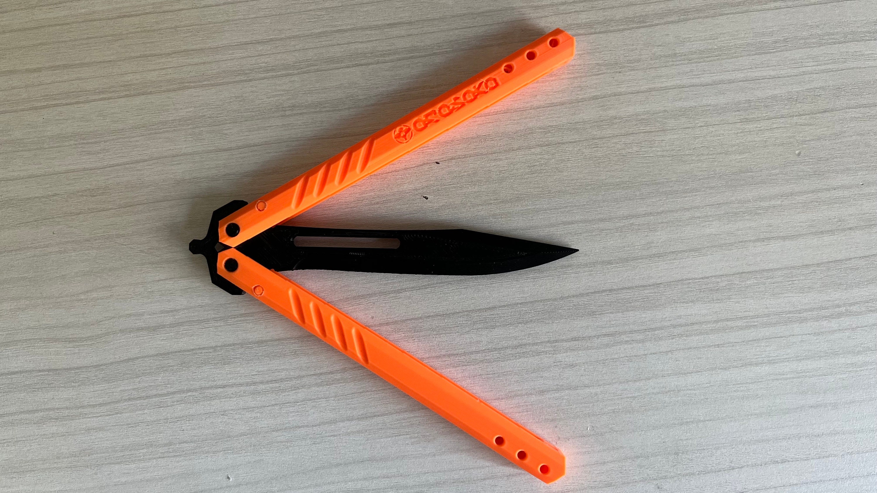 Arasaka Engraved Balisong Trainer 3D Printed Cosplay Toy Weapon - Etsy
