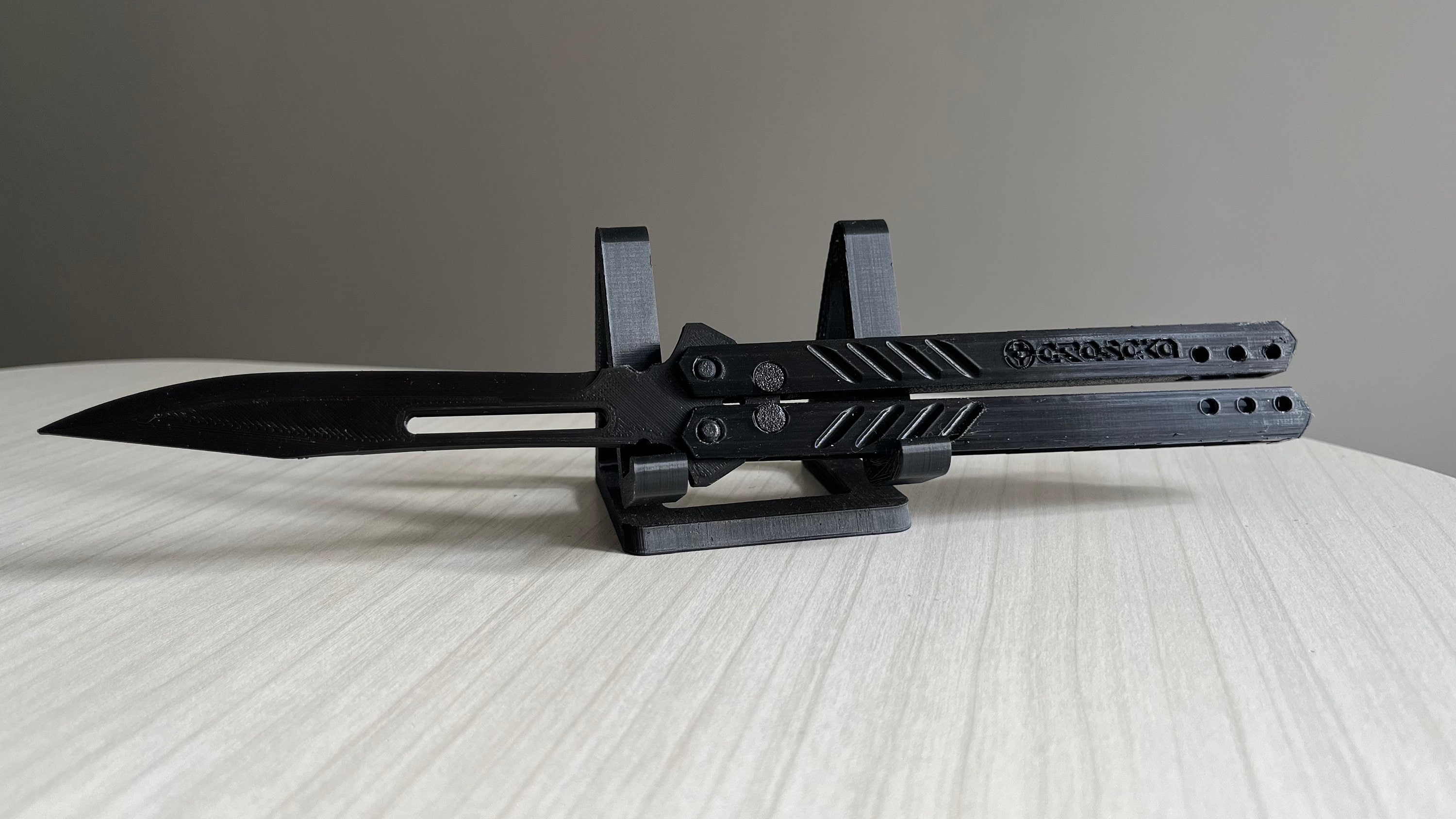 Arasaka Engraved Balisong Trainer 3D Printed Cosplay Toy Weapon - Etsy