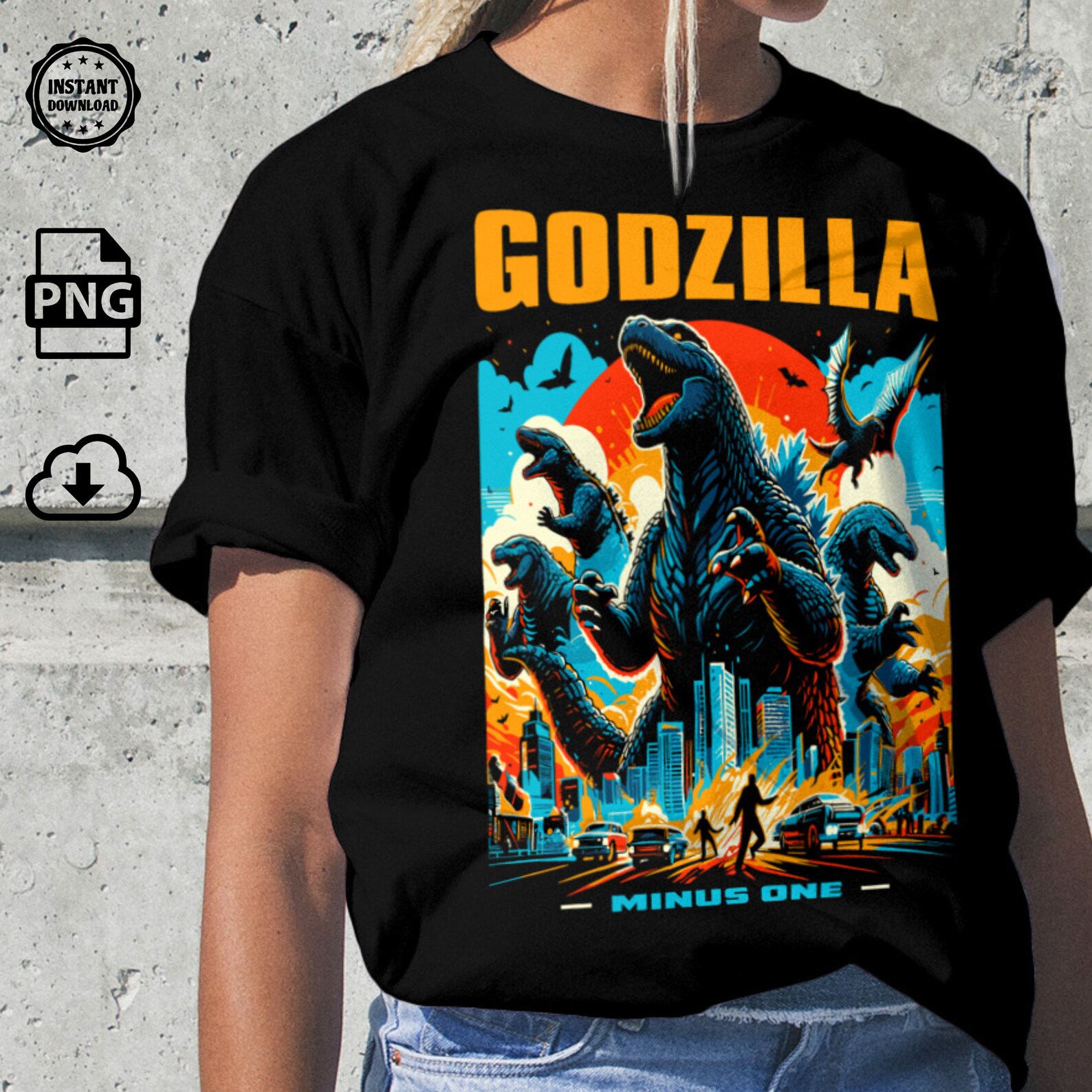 Godzilla Minus One Shirt Design, Godzilla Minus One Poster Design ...