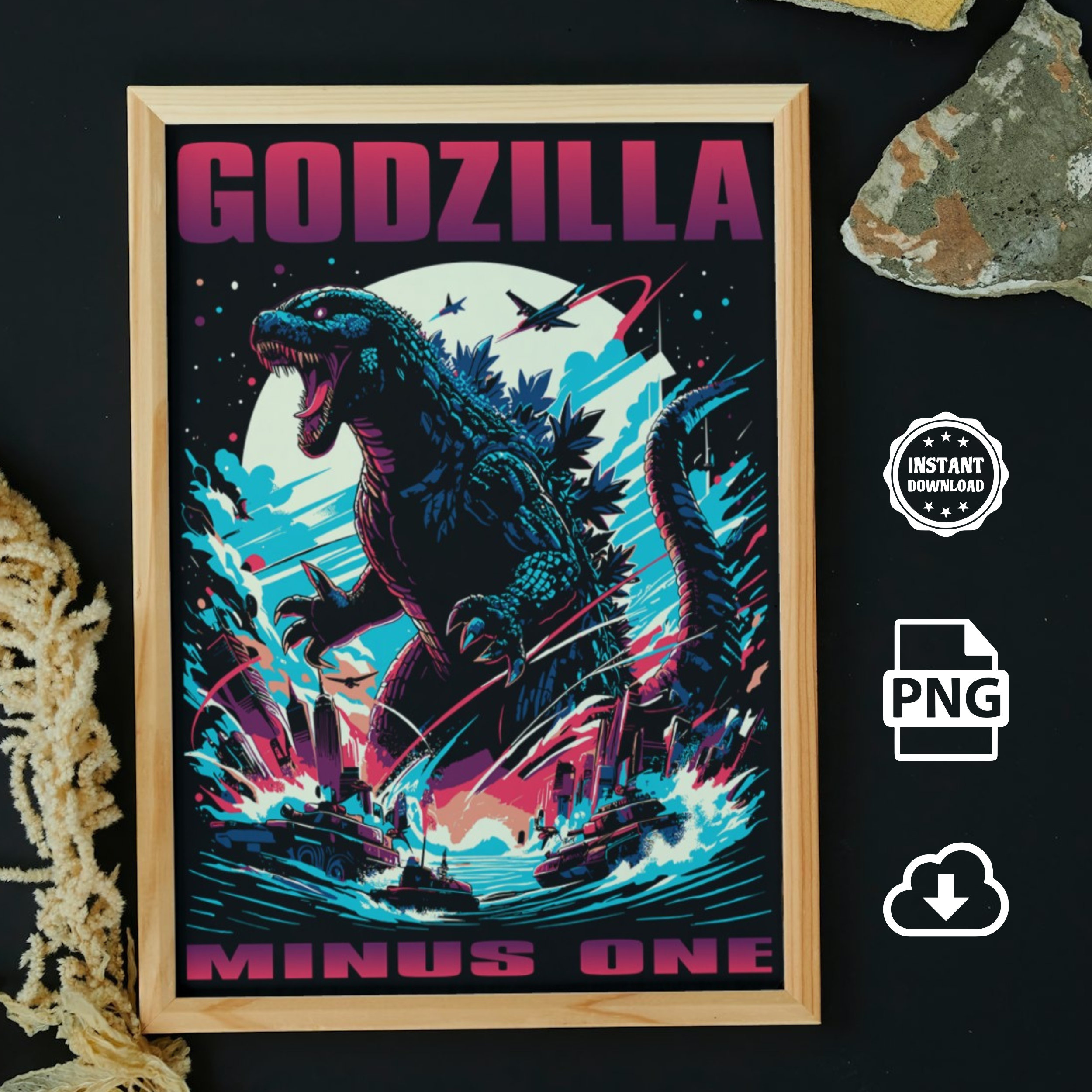 Godzilla Minus One Poster Design, Godzilla Minus One Shirt Design ...