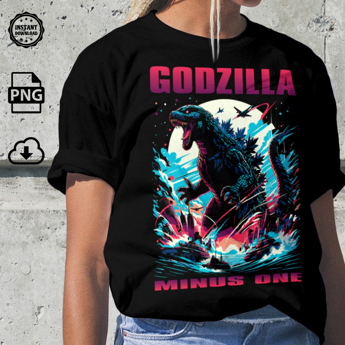 Godzilla Minus One PNG File, Godzilla Minus One Shirt Design ...