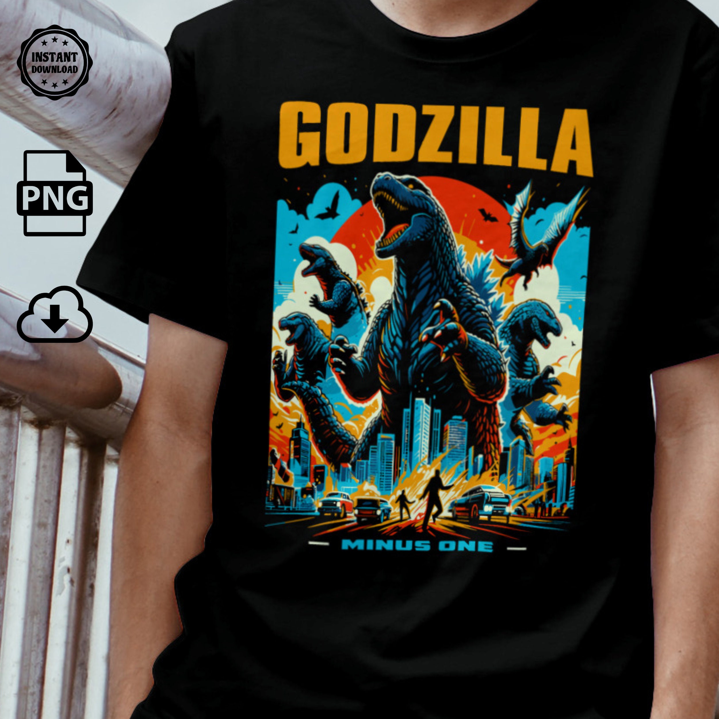 Godzilla Minus One Shirt Design, Godzilla Minus One Poster Design ...