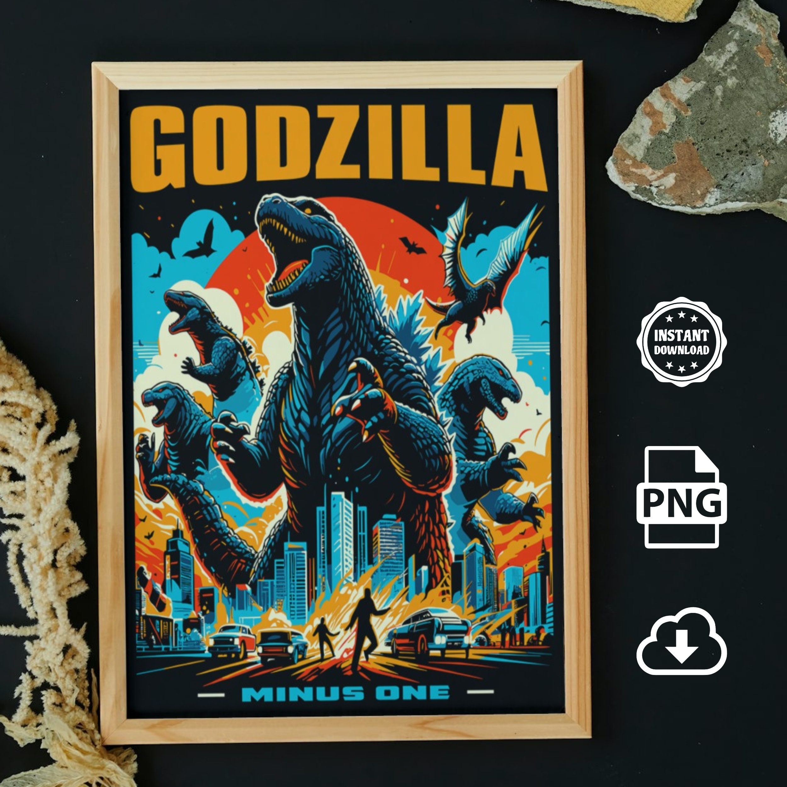 Godzilla Minus One Shirt Design, Godzilla Minus One Poster Design ...