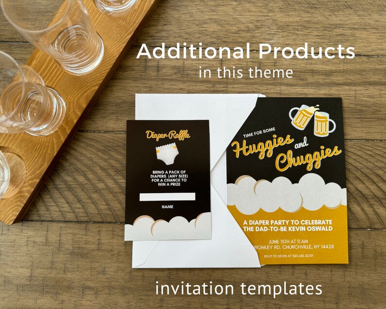 Huggies and Chuggies Diaper Party Welcome Sign Dad to Be | a Baby is ...