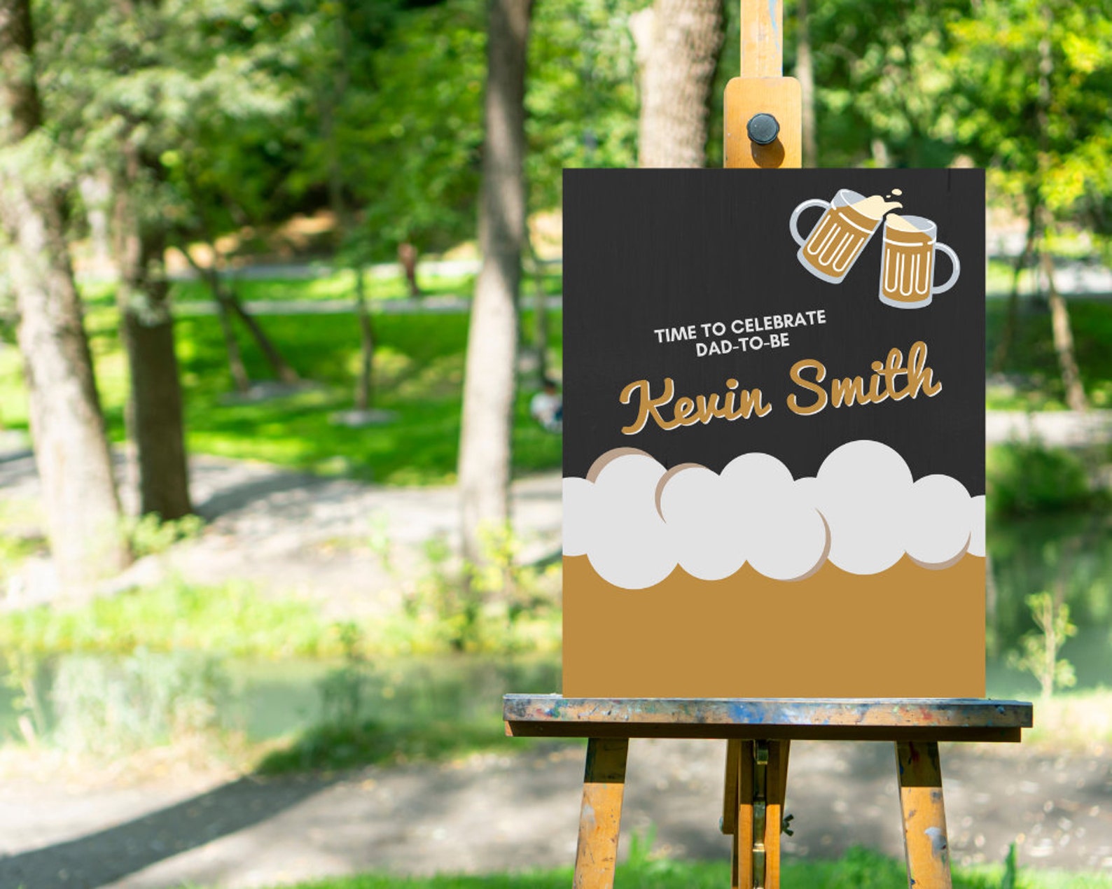 Huggies and Chuggies Diaper Party Welcome Sign Dad to Be | a Baby is ...