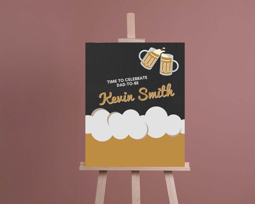 Huggies and Chuggies Diaper Party Welcome Sign Dad to Be | a Baby is ...