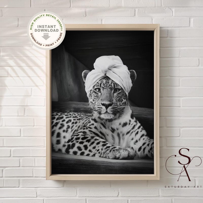 Leopard Bathroom - Etsy