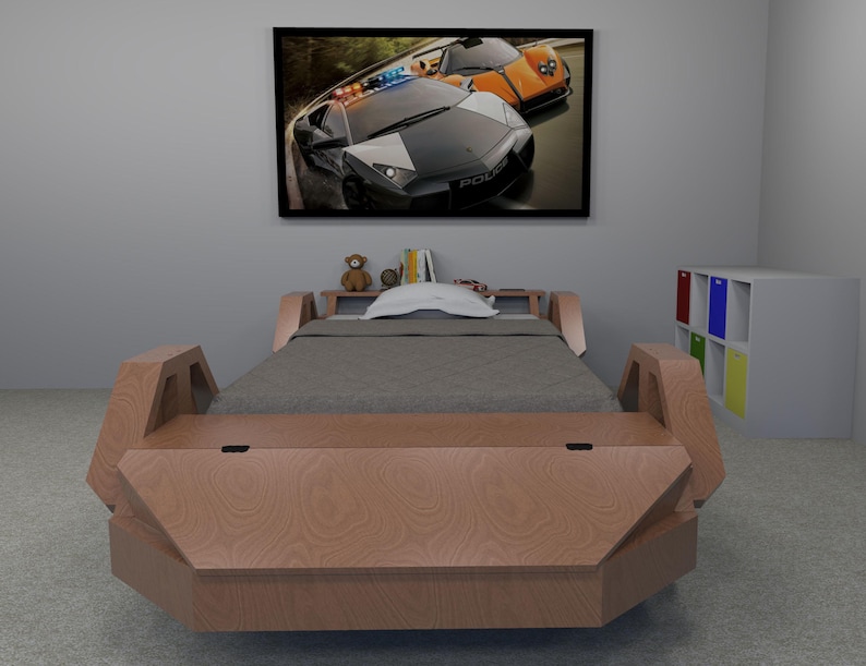 Race Car Twin Bed Frame Plans - Standard Lumber (PDF) - Etsy