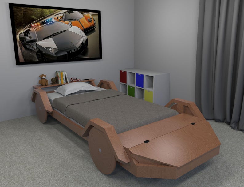 Race Car Twin Bed Frame Plans - Standard Lumber (PDF) - Etsy
