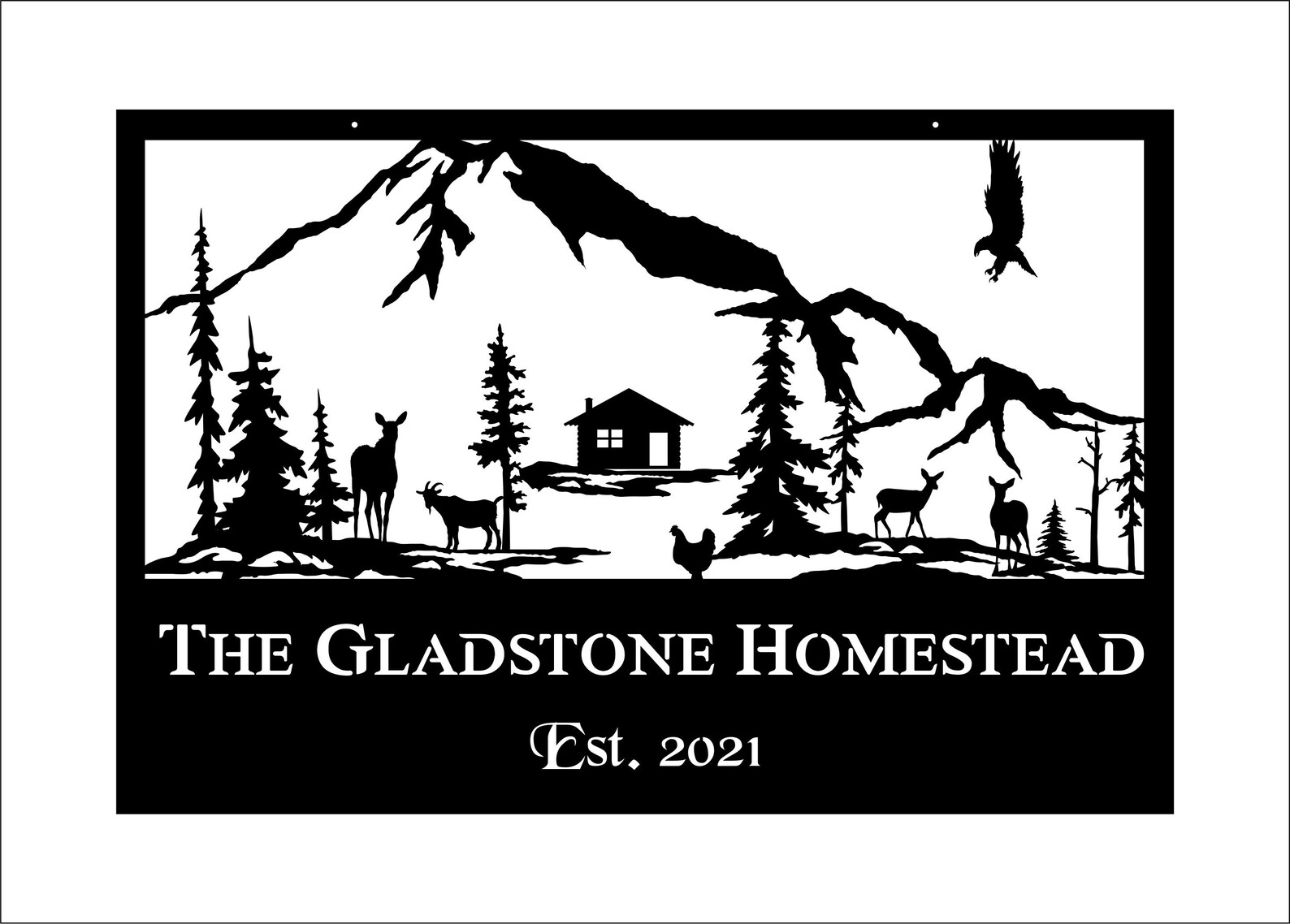 Homestead Sign - Dxf, Svg, Ai, Eps, Png Files. - Etsy